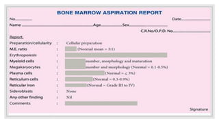 Bone marrow aspiration & biopsy | PPTX