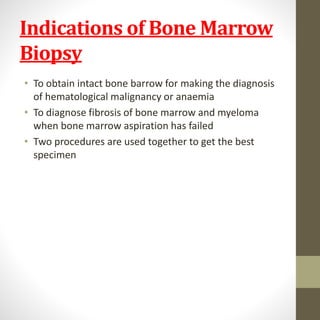 Bone marrow aspiration,by Dr Sahana Shankari, Senior Resident ...