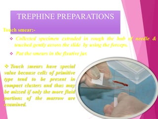 Bone marrow aspiration & trephine biopsy | PPTX
