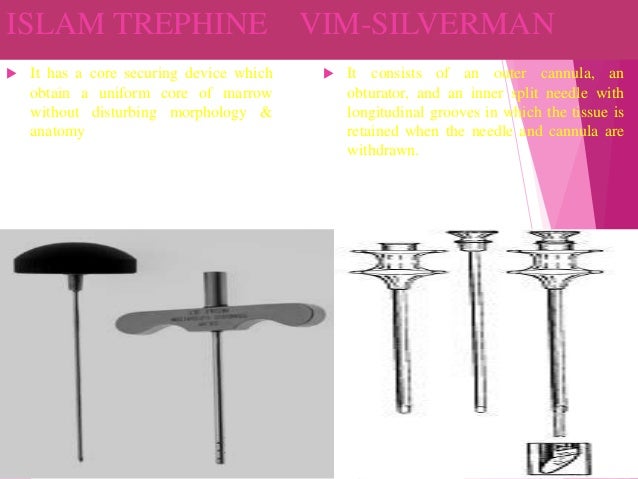 Bone marrow aspiration & trephine biopsy