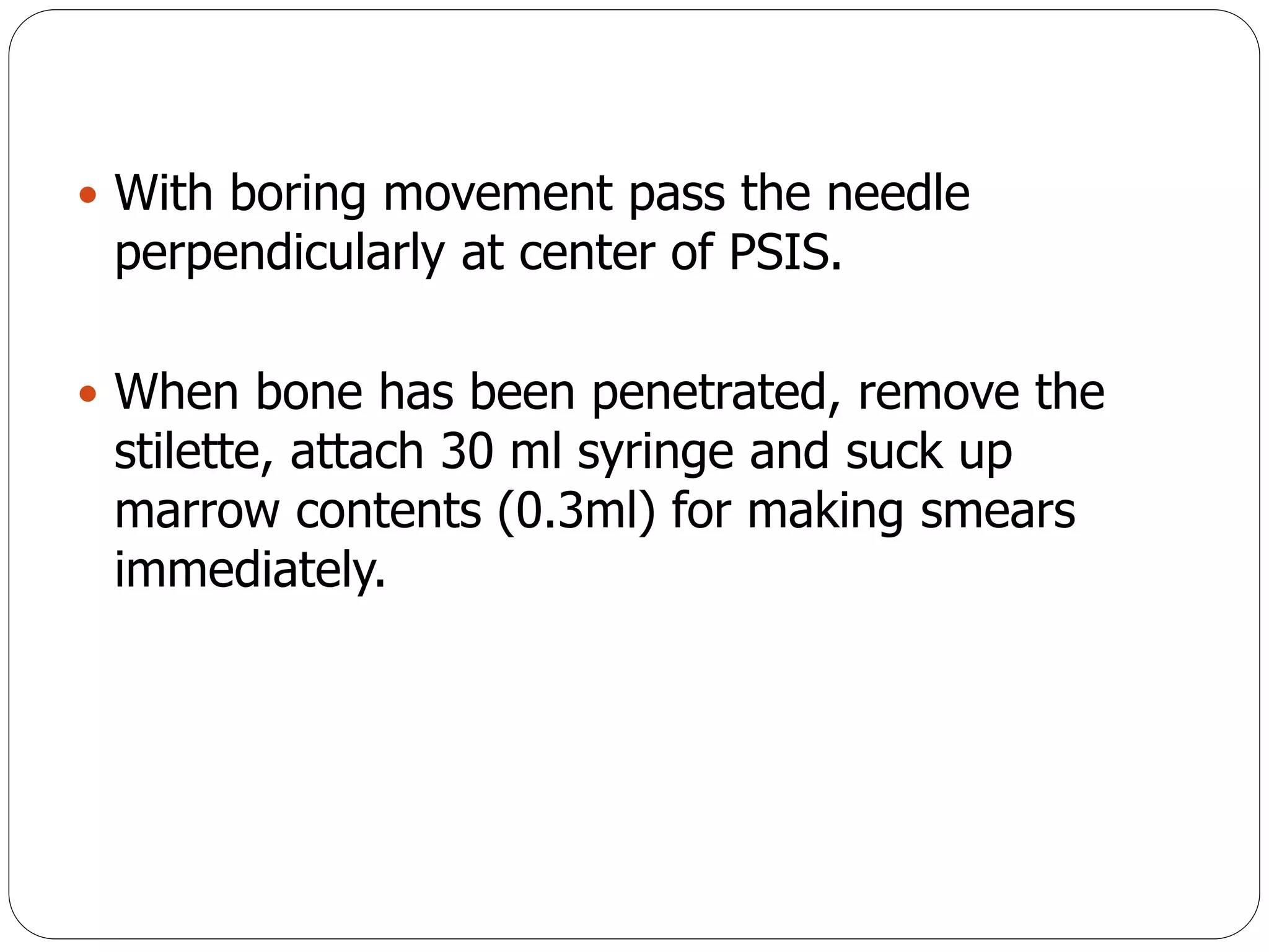 Bone marrow biopsy | PPTX