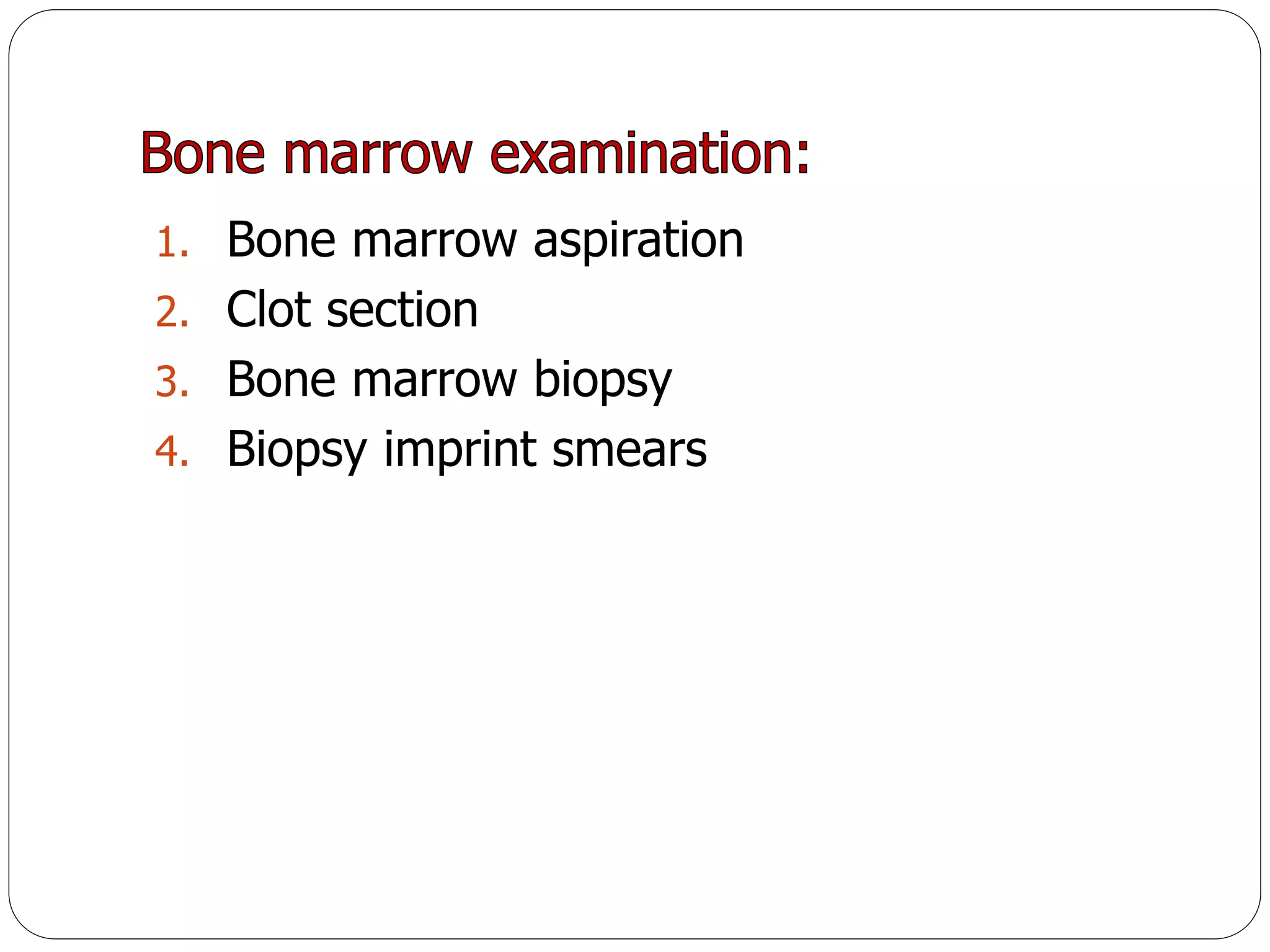 Bone marrow biopsy | PPTX