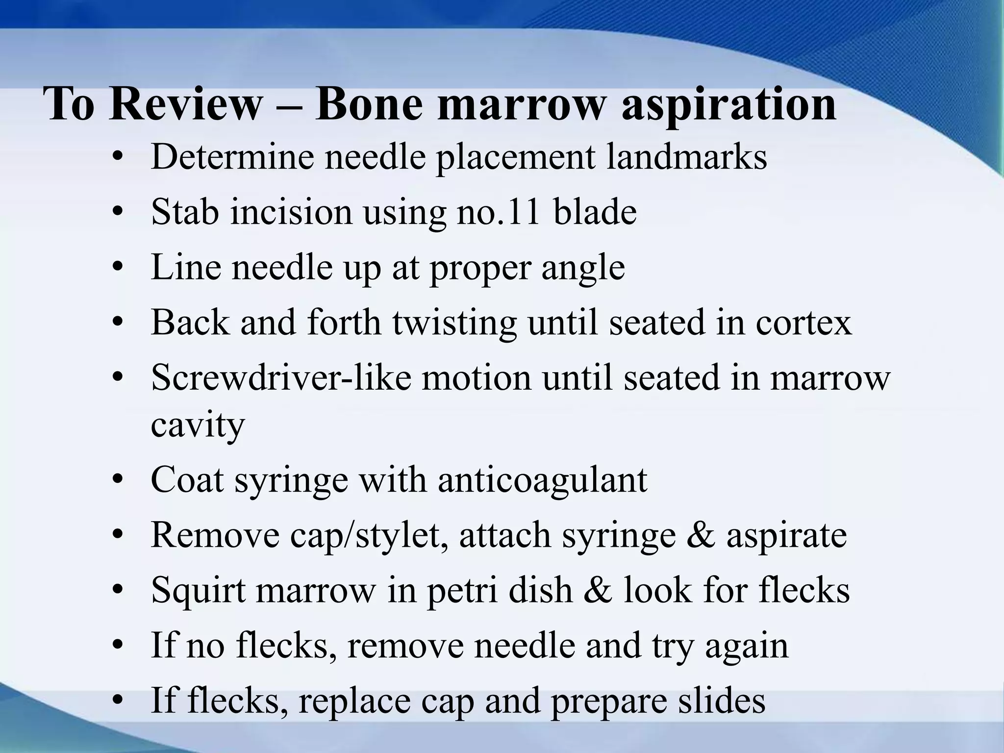 Bone marrow biopsy in animals Veterinary Diagnostics | PPTX