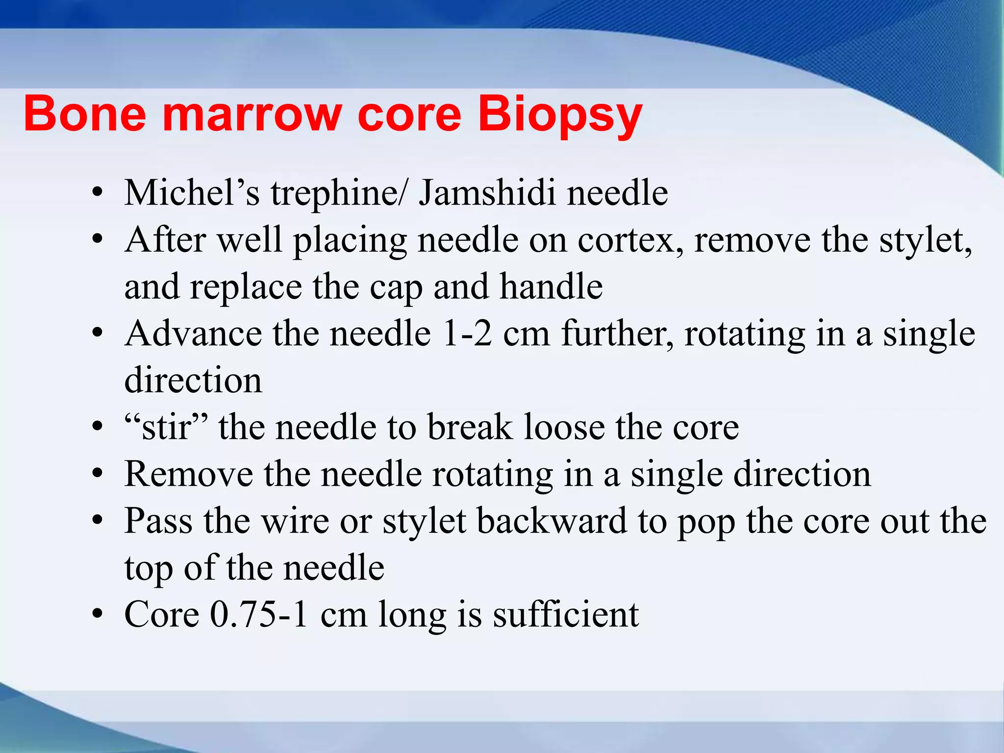 Bone marrow biopsy in animals Veterinary Diagnostics | PPTX