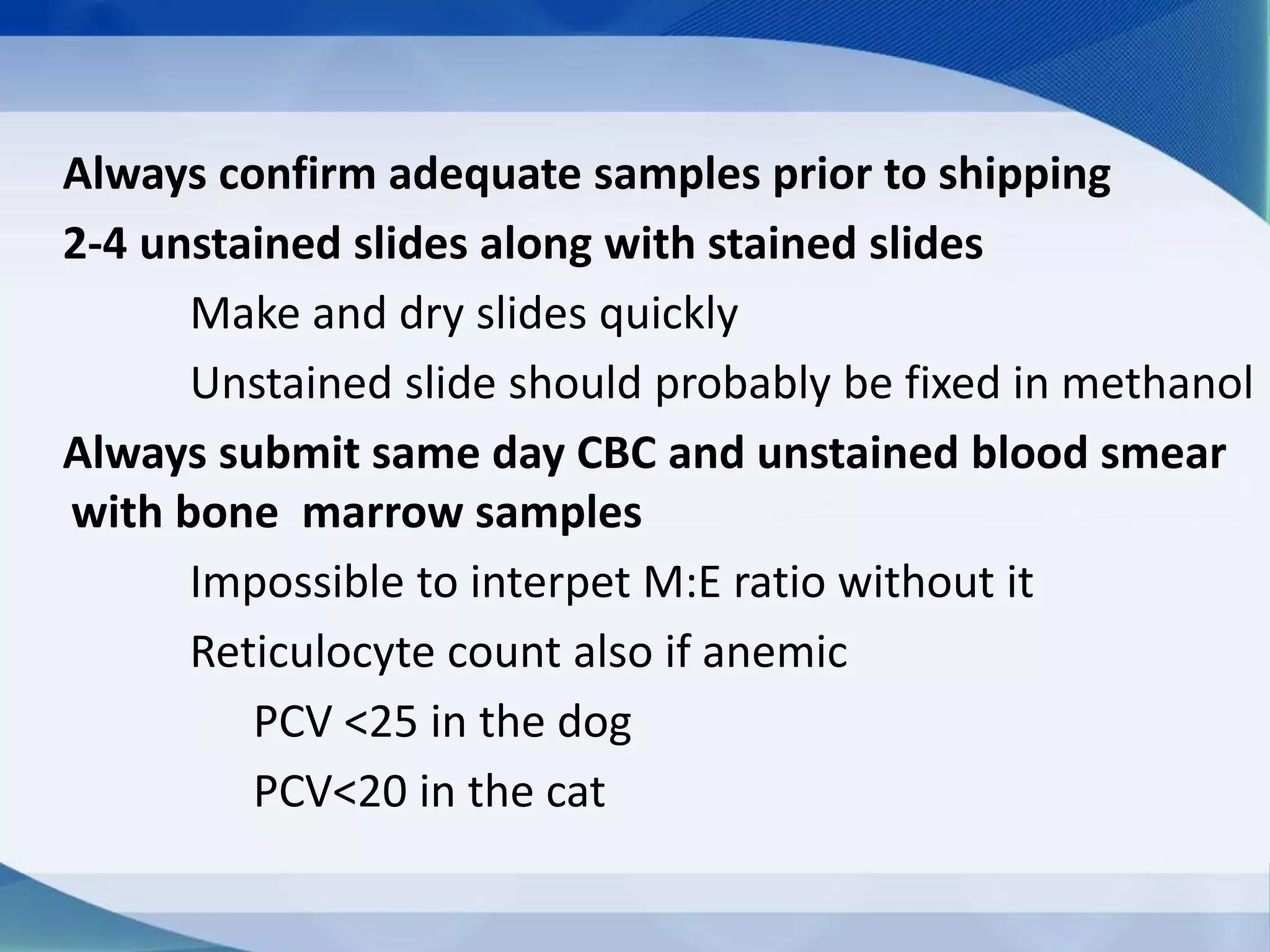 Bone marrow biopsy in animals Veterinary Diagnostics | PPTX