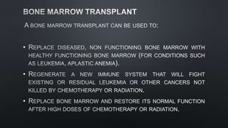 Bone marrow disorders yashoda hospitals-susheel morris.ppt