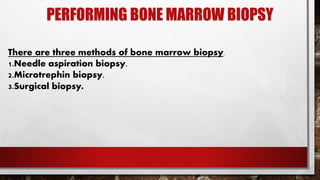 Bone marrow examination | PPTX