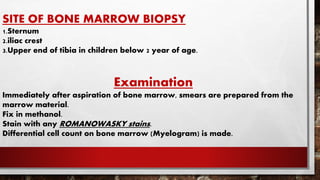 Bone marrow examination | PPTX