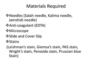 Bone marrow examination in all domestic animals By Dr. Sama Awais Akram ...