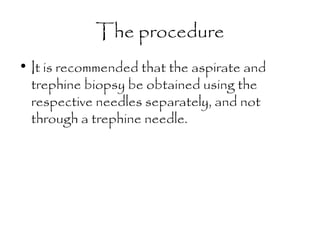 Bone marrow procedure’!!!2 | PPT