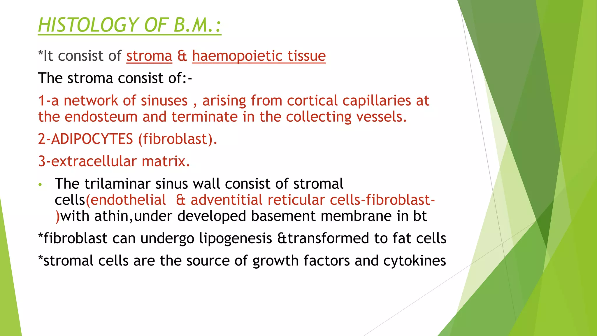 Bone marrow structure & haemopoietic microenviroment | PPTX