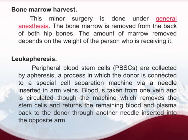 Bone marrow transplantation | PPTX