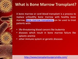 Bone marrow transplant | PPTX