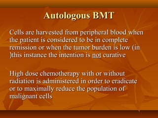 Bone marrow transplantation | PPT