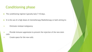 Bone marrow transplantation | PPTX