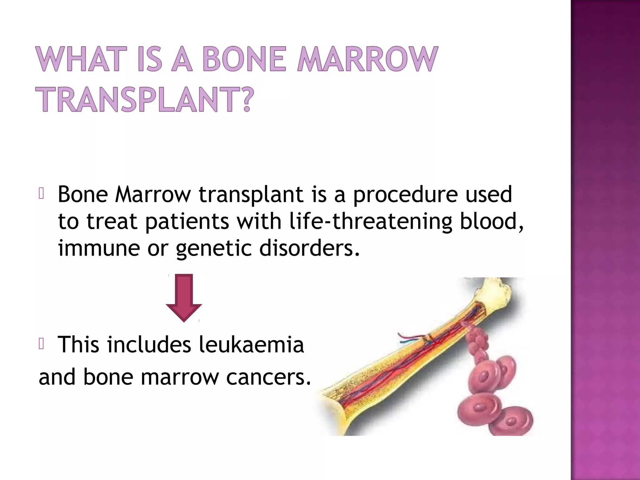 Bone marrow transplant | PPT