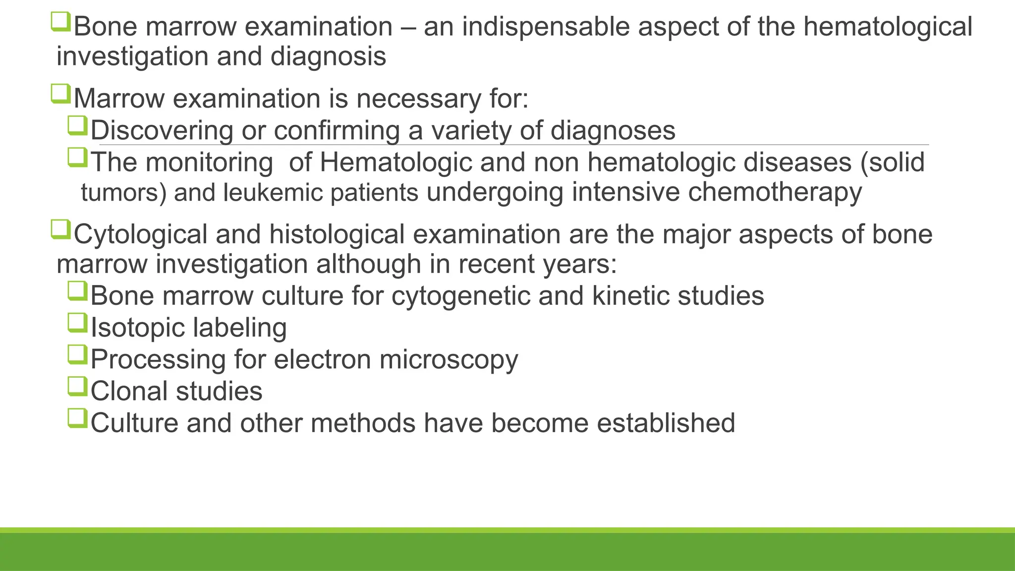 BONE MARROW sample processing, staining . | PPTX