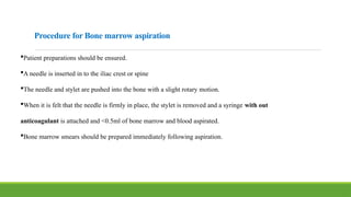 BONE MARROW sample processing, staining . | PPTX