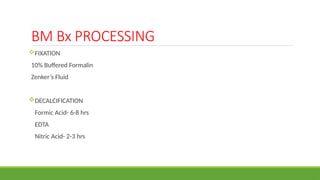 BONE MARROW sample processing, staining . | PPTX