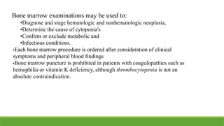 BONE MARROW sample processing, staining . | PPTX