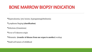 BONE MARROW sample processing, staining . | PPTX