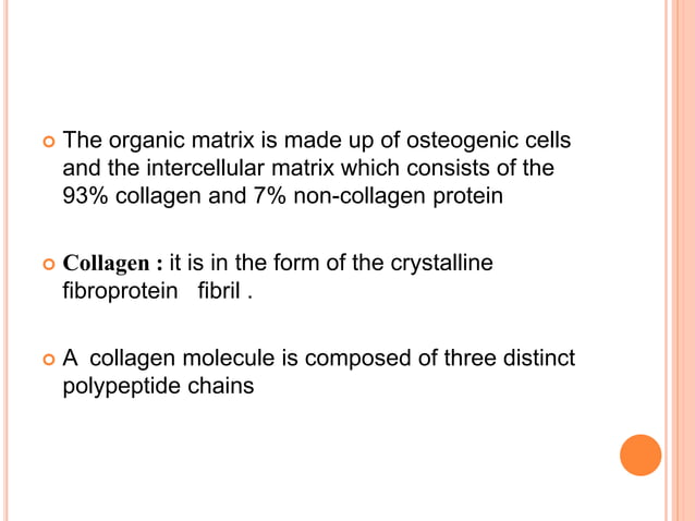 Bone matrix and its disorders | PPT