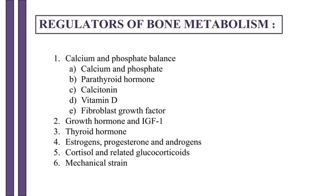 Bone metabolism | PPTX
