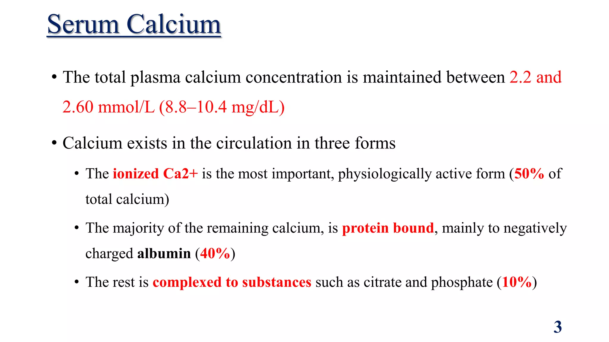 Bone metabolism and calcium homeostasis | PPTX
