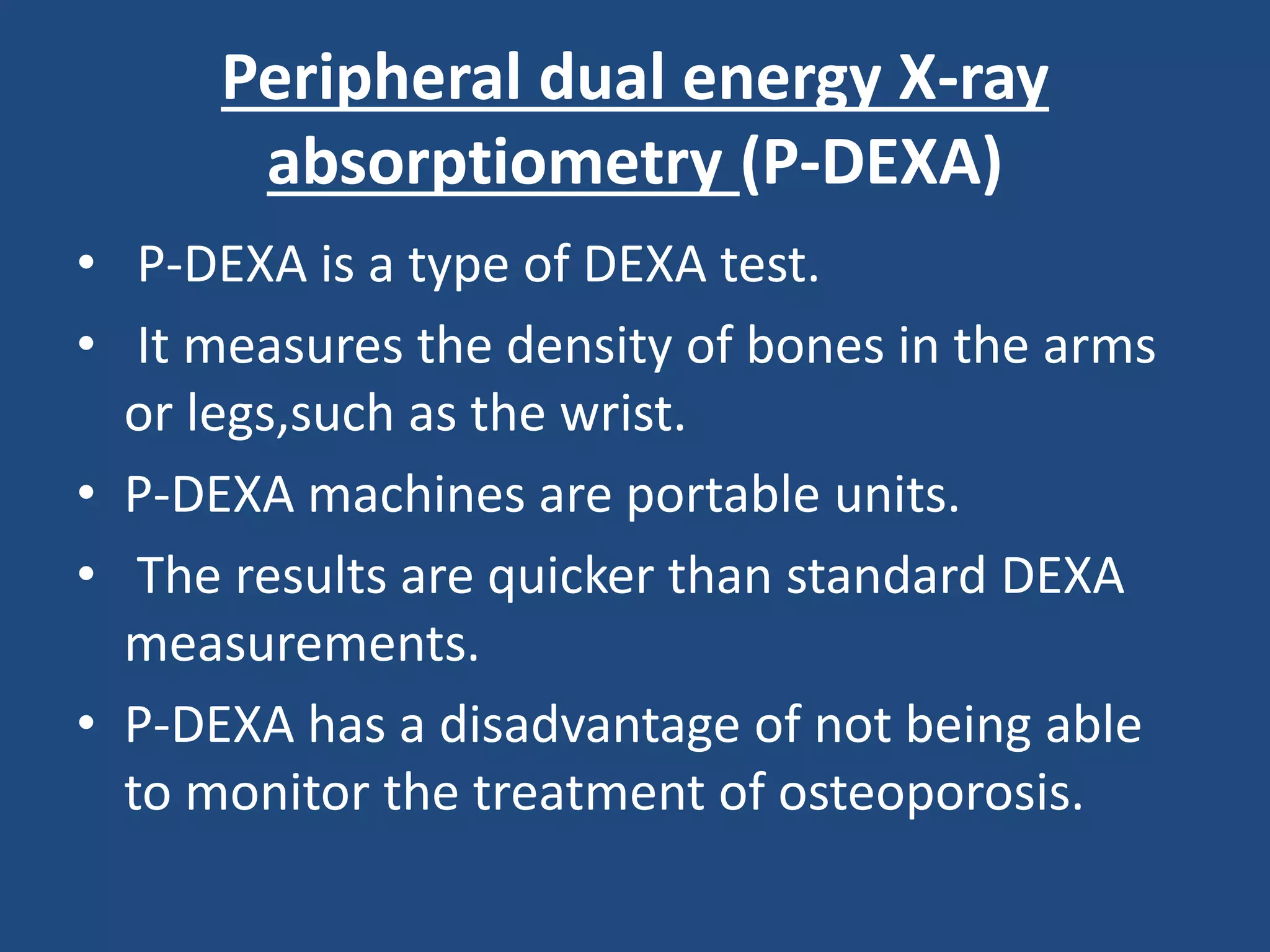 Bone mineral density (bmd) test | PPTX