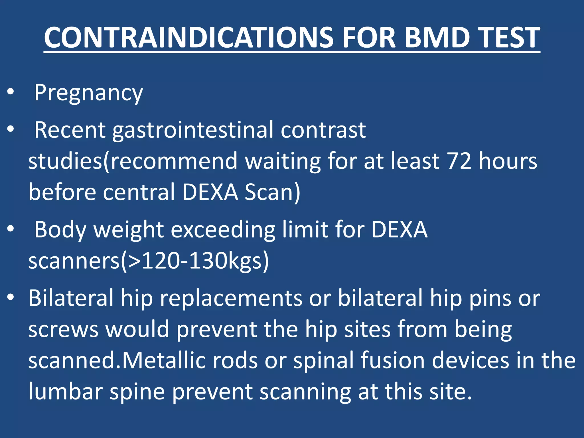 Bone mineral density (bmd) test | PPTX