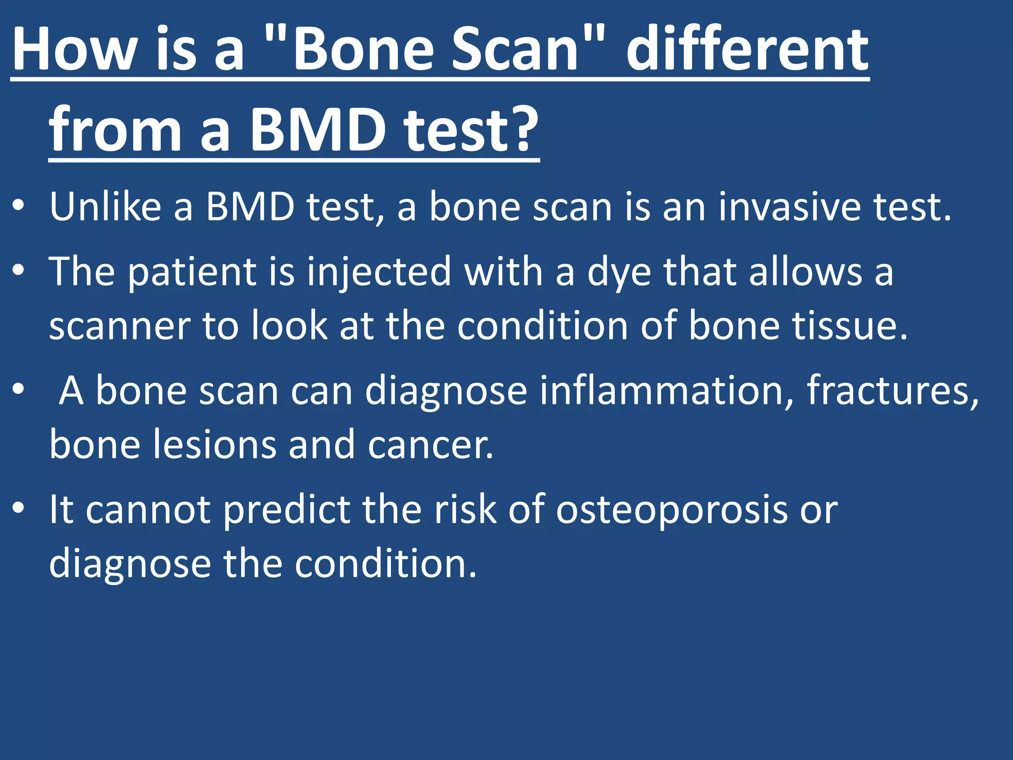 Bone mineral density (bmd) test | PPTX | Bone and Joint Conditions ...