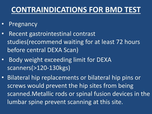 Bone mineral density (bmd) test | PPTX | Bone and Joint Conditions ...