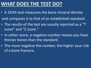 Bone mineral density (bmd) test | PPTX
