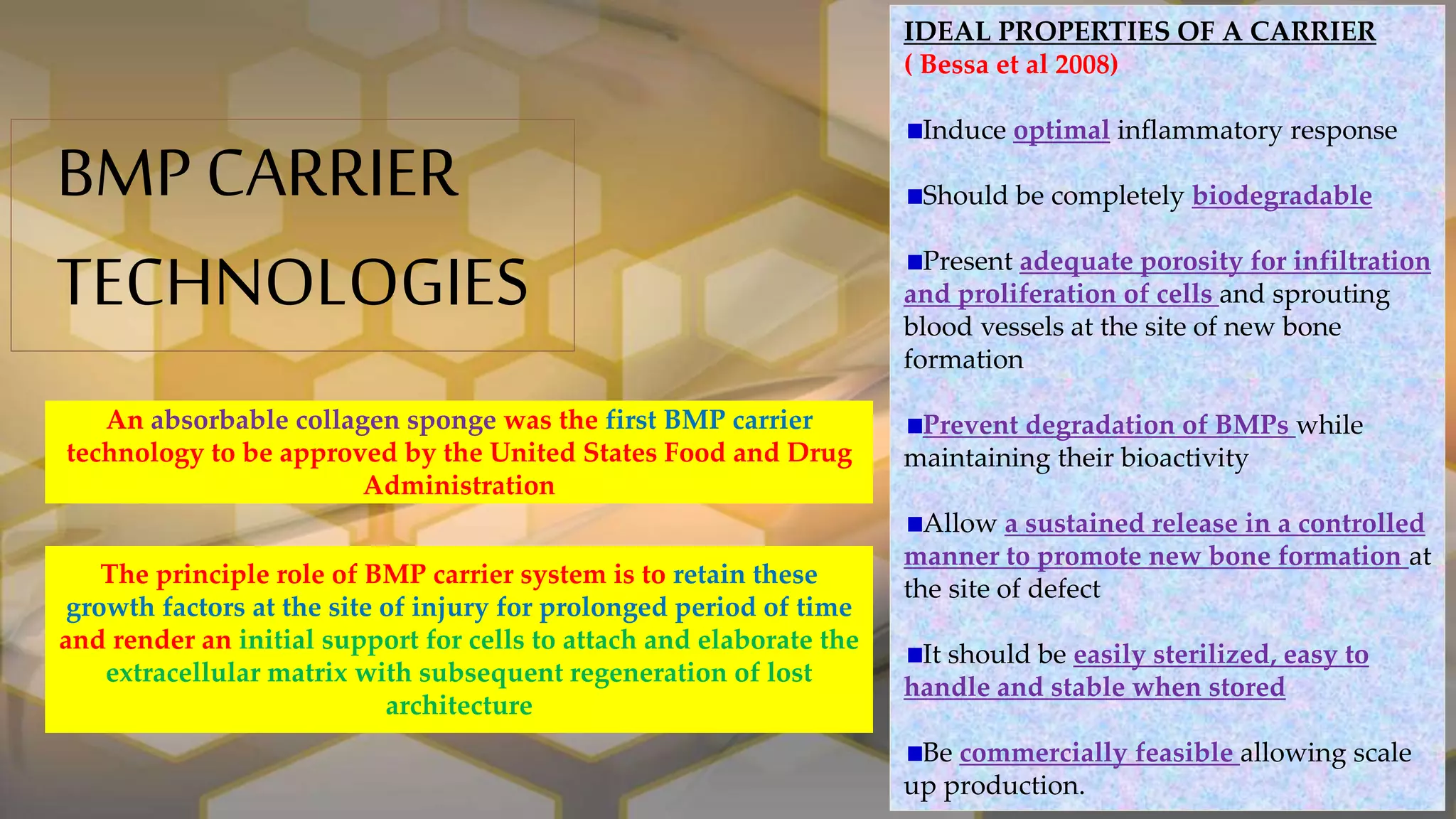 Bone Morphogenetic Proteins - Role in Periodontal Regeneration | PPTX