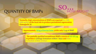 Bone Morphogenetic Proteins - Role in Periodontal Regeneration | PPTX