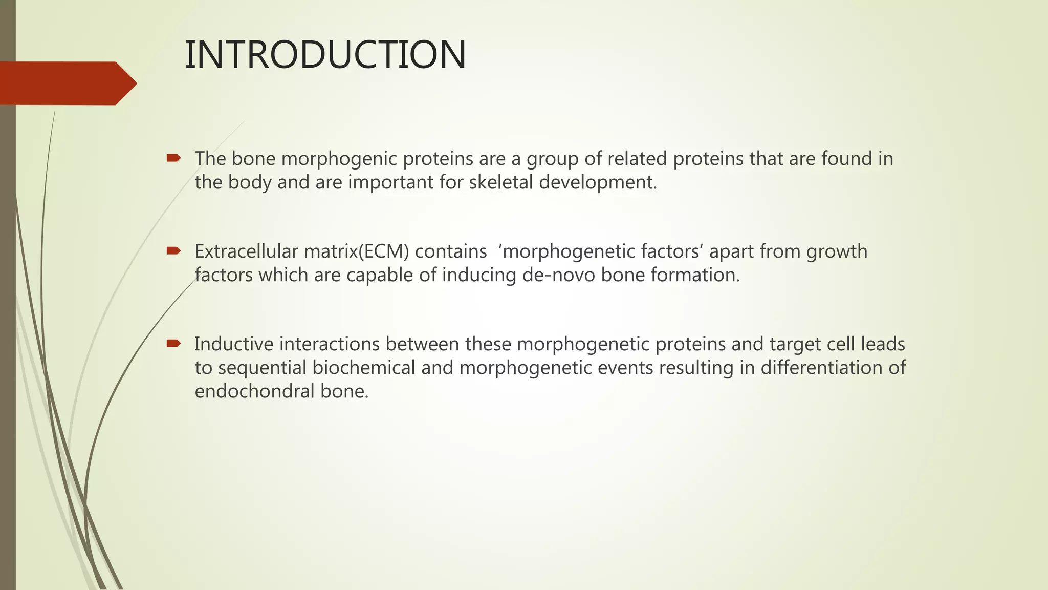 Bone morphogenic proteins seminar | PPTX