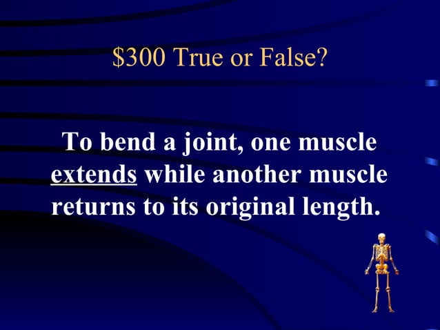 Bone Muscle Skin Jeopardy | PPT