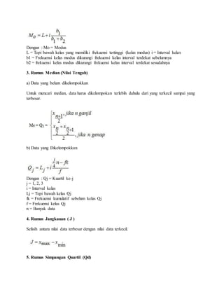 RUMUS STATISTIKA (HAFIZHAN) | DOCX