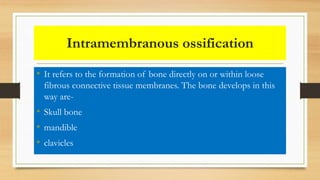 Bone ossification | PPTX