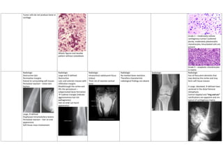 Bone pathology summary for undergraduate | PPT