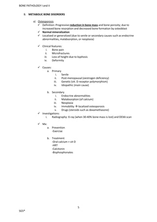 Bone pathology i and ii | PDF