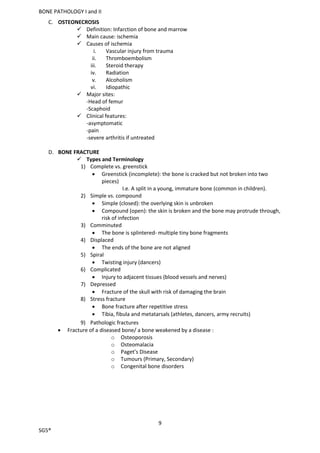 Bone pathology i and ii | PDF