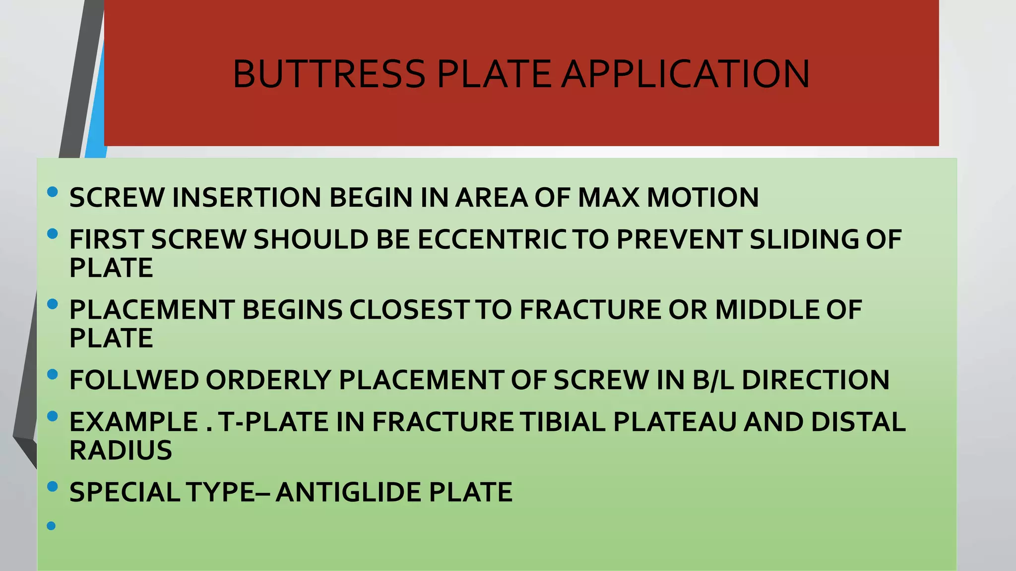 ORTHOPEDIC BONE PLATE | PPTX