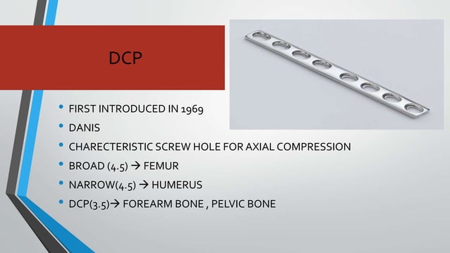ORTHOPEDIC BONE PLATE | PPTX