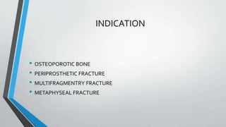 BONE PLATING USES AND COMPLICATION ORTHOPAEDICS PPT | PPTX