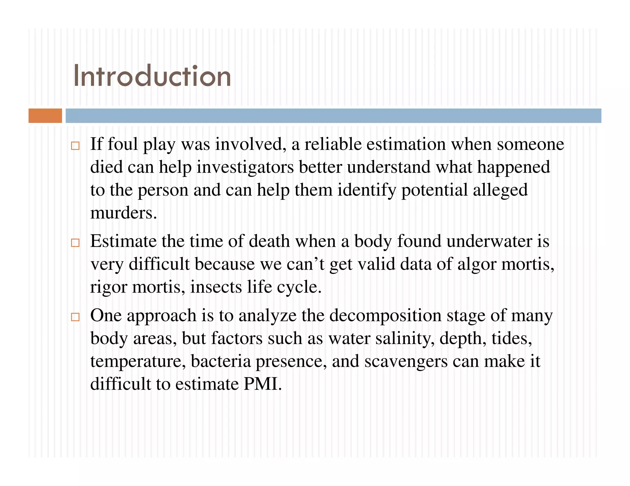 Long Bones proteomics could reveal how long a corpse has been ...