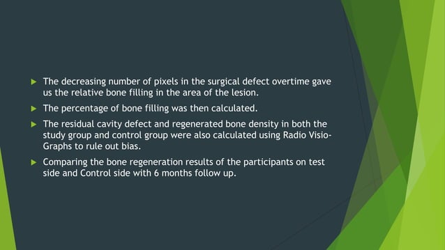 Bone regeneration in extraction sockets with autologous platelet | PPT