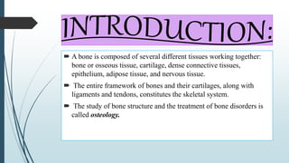 Bones and its structure in detail with two different form of bone ...