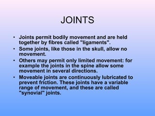 Bones and joints 1 1 | PPT