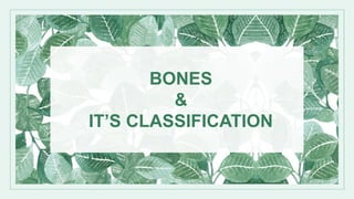 bones classification.pptx types of bones | PPTX
